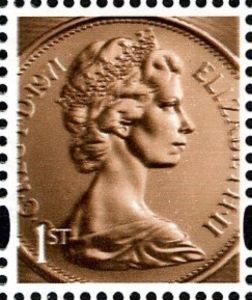 Stamp: 1971 decimal coin portrait by Arnold Machin (United Kingdom of ...