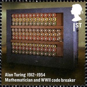 Stamp: Alan Turing 1912-54, mathematician and World War II code bre ...