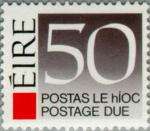 Stamp: Postage Due (Ireland(Postage Due Stamps 1988 issue) Mi:IE P44,Sn ...