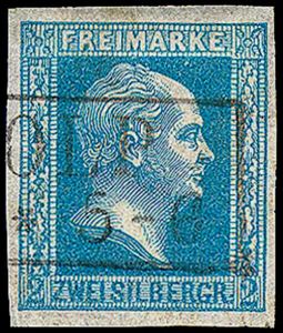 Stamp: King Friederich Wilhelm IV (Prussia(Friedrich Wilhelm IV) Mi:DE ...