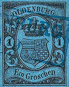Briefmarke: Oldenburg coat of arms (Deutsche Staaten - Oldenburg(Coat ...
