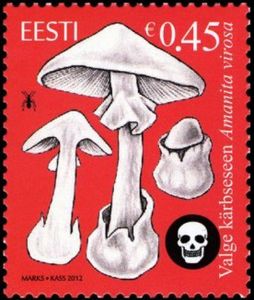 Stamp: European Destroying Angel (Amanita virosa) (Estonia(Estonian ...