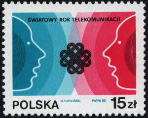 Stamp: World Communications Year (PolandMi:PL 2887,Sn:PL 2592,Yt:PL ...