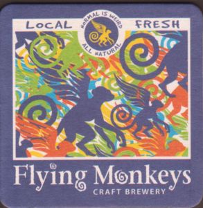 Beer Coaster: Flying Monkeys (Flying Monkeys Craft Brewery, CanadaCol ...