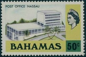 Bahamas: Post Office, Nassau, 1973 : US$ 0.32 from ramrhod : Stamps ...