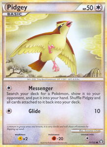 Game Card: Pidgey (Pokémon TCG) (Triumphant Set) Col:PKM-TPS-EN071