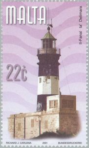 Stamp: Delimara Lighthouse (Malta) (Maltese Lighthouses) Mi:MT 1161,Sn ...