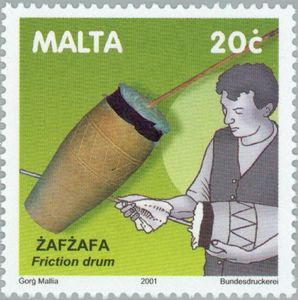 Stamp: Friction Drum (Malta(Traditional Maltese Musical Instruments) Mi ...
