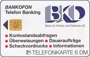 Telefoonkaart: BKD - Bank für Kirche und Diakonie eG / Bankofon ...