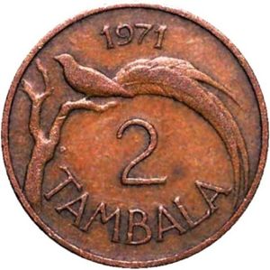Coin: 2 Tambala (Malawi(1971~Today - Circulation (Kwacha)) WCC:km8.1
