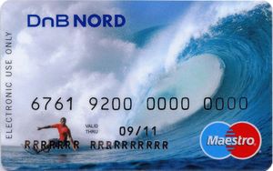 Bank Card: Maestro "Surfing" (DnB NORD BANKA, LatviaCol:LV-MS-0034