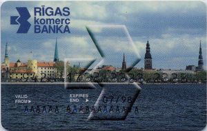 Bank Card: Intra-bank Card (Rigas Komercbanka, LatviaCol:LV-GM-0008
