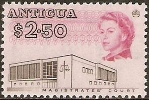 Stamp: Magistrates Court (Antigua and Barbuda(Queen Elizabeth II ...
