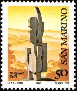 Stamp: Sculpture by Busignani Reffi (San Marino(Sculptures) Mi:SM 1362 ...