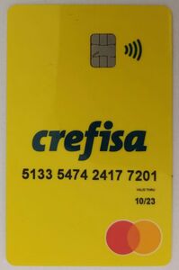 Bank Card: Crefisa (Banco Crefisa S.A., BrazilCol:BR-MC-0125