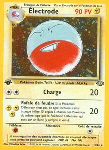 Game Card: Électrode (Pokémon TCG) (Jungle Set - First Edition) Col:Col ...