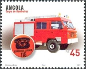 Stamp: Fire truck (Angola(Fire Department (2004)) Mi:AO 1741,Sn:AO 1276 ...