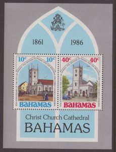 Stamp: Christ Church Cathedral, Nassau (Bahamas(Cathedral) Mi:BS BL49 ...