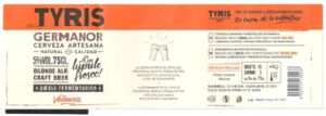 Drink Label: Tyris Germanor (In Extremis S.L., SpainCol:ES-BEER-002698 🏷️