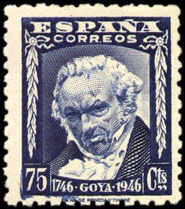 Stamp: Birth Bicentenary of Goya (Spain(Birth Bicentenary of Goya) Mi ...