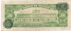Banknote: 500 Pesos (Mexico(1946-1978 Issue) Wor:P-51m.6