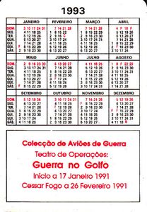 Calendário de Bolso: AH-64A Apache (Portugal(Airplanes) Col:PT-1993-Air ...