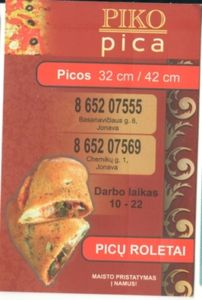 Pocket Calendar: Piko pica (LithuaniaCol:LT-2012-Adv-002