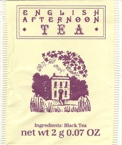 Tea Bag: English Afternoon Tea, name dif font (Oxbridge, United Kingdom ...