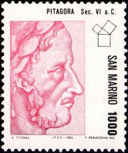 Stamp: Pythagoras (San Marino(Pioneers of Science) Mi:SM 1275,Sn:SM ...