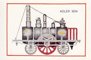 Джобен календар: Steamloc Adler - 1834 (България(Steam Locomotives) Col ...