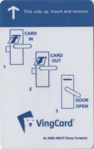Hotel Card: VingCard (VingCard (Manufacturer), ManufacturersCol:MNF-00549
