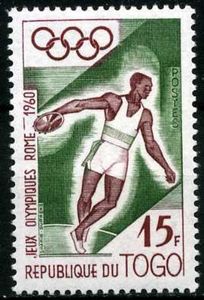 邮票: Discus Throwing (多哥(Winter and Summer Olympics, Squaw Valley and ...