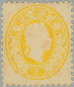 Stamp: Emperor Franz Joseph (Austria(Emperor Franz Joseph 1860/61) Mi ...