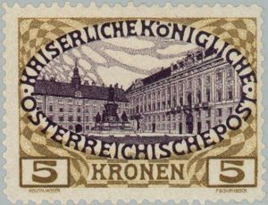 Stamp: Vienna Hofburg (Austria(Jubilee) Mi:AT 155w,Sn:AT 126,Yt:AT 116 ...