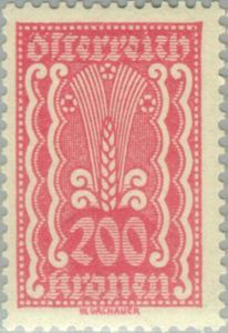 Stamp: Symbolism: ear of corn (Austria(Symbolic subjects) Mi:AT 383,Sn ...