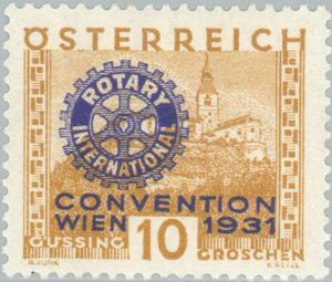 Stamp: Güssing Castle, Burgenland (Austria) (Rotary congress) Mi:AT 518 ...