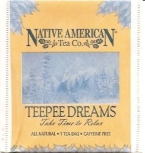 Tea Bag: Teepee Dreams Take Time to Relax (Native American, United ...