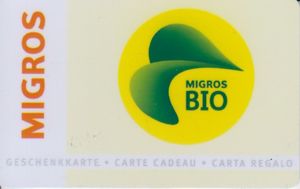 Geschenkkarte: Migros Bio Label (Migros, Schweiz(Migros) Col:CH-MIG-0173a