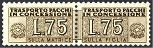 Stamp: Parcel Post Concession (Italy(Concession parcel) Mi:IT G3,Sn:IT ...