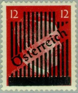 Stamp: Overprint German stamp Hitler (Austria(3rd Vienna provisional ...