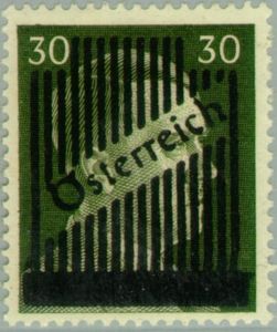 Stamp: Overprint German stamp Hitler (Austria) (3rd Vienna provisional ...