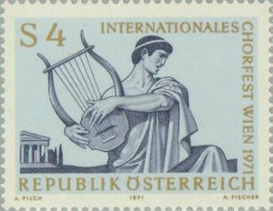 Stamp: International Choir Festival, Vienna (AustriaMi:AT 1365,Sn:AT ...