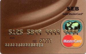 Bank Card: MasterCard Gold (SEB Bank, UkraineCol:UA-MC-0259