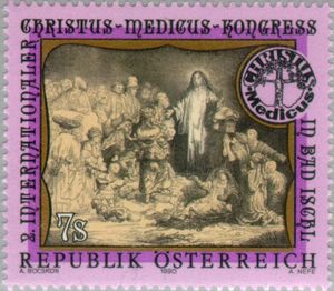 Stamp: 2nd International Christus Medicus Congress, Bad Ischl ...
