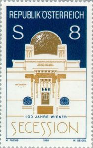 Stamp: Centenary of the Vienna Secession (AustriaMi:AT 2247,Sn:AT 1751 ...