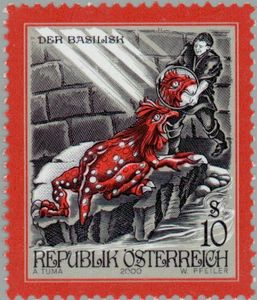 Stamp: The basilisk of Vienna (Austria(Sages and Legends) Mi:AT 2303,Sn ...