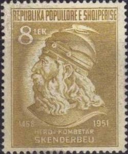 Stamp: George Castriota (Skanderbeg) (Albania(483rd Anniversary of ...