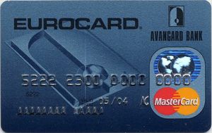 Bank Card: MasterCard Standard. Eurocard (Bank Avangard, RussiaCol:RU ...