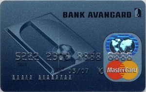 Bank Card: MasterCard Standard (Bank Avangard, RussiaCol:RU-MC-0101.01