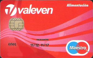 Bank Card: VALEVEN - Alimentación (Banco De Venezuela, VenezuelaCol:VE ...